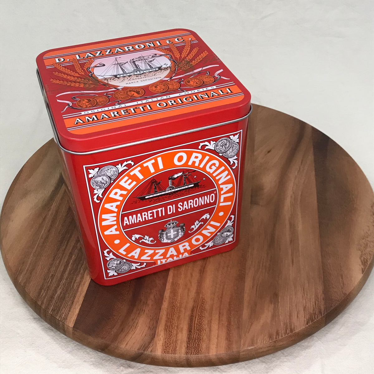 Lazzaroni Amaretti Cookies, Tin (1 lb) – DiGiacomo Brothers Specialty ...